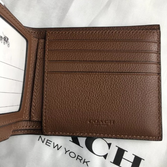 Coach | Bags | Coach Mens 3in Varsity Leather Stripe Wallet | Poshmark